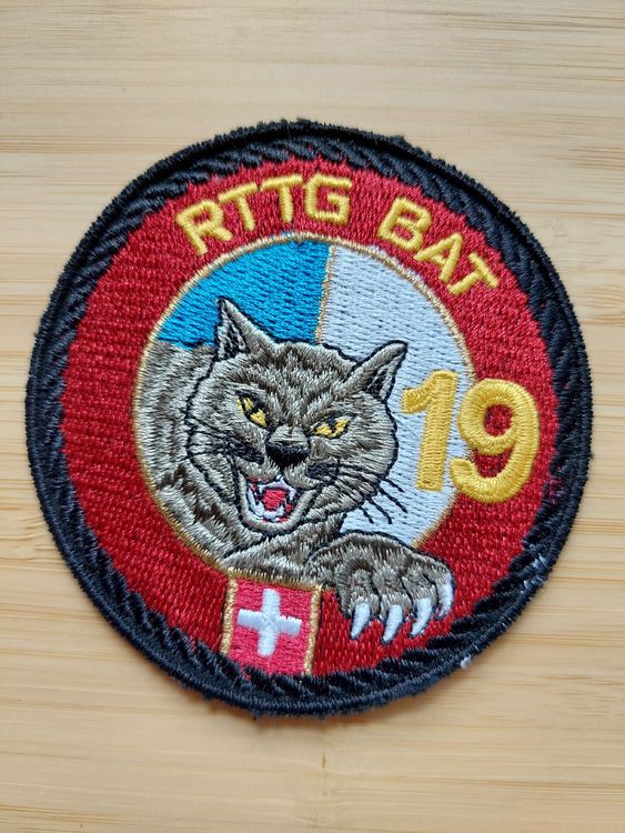 Badge rund Schweizer Armee RTTG Bat 19 | Kaufen auf Ricardo
