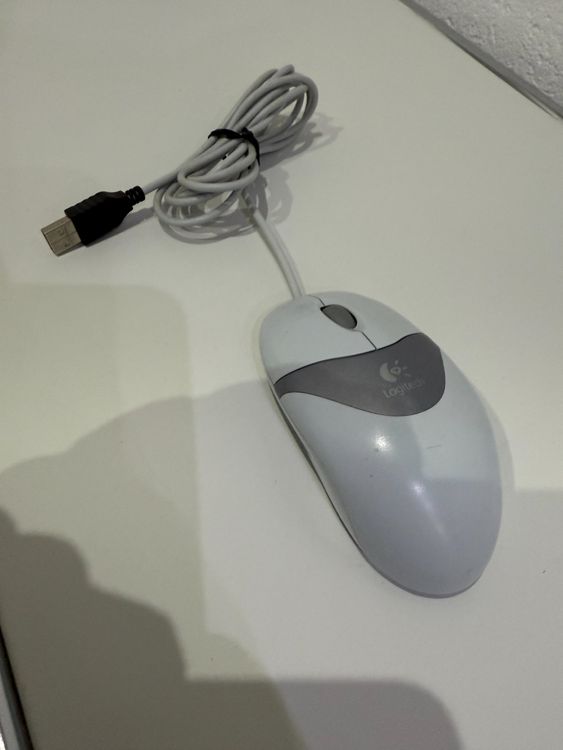 Logitech M-BT96a Optical Maus, USB 2.0 Stecker, Hellgrau | Kaufen auf ...