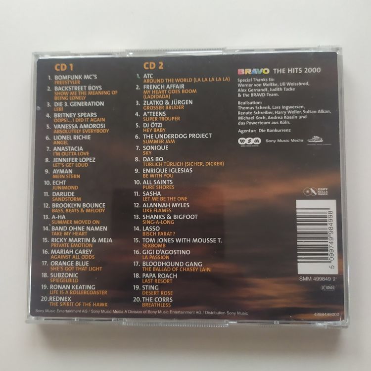 Bravo the Hits 2000 - 2 CD's (Gebraucht) in Azmoos für CHF 2.9 – mit Lieferung auf Ricardo kaufen