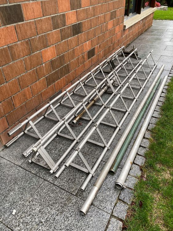 Gittermast-Elemente 3x3m, Stand-Kippfuss, Zubehör (Gebraucht) in Lohn ...