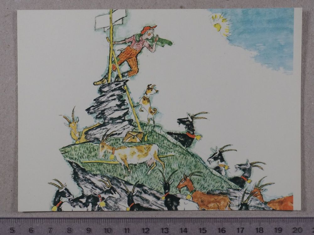 Künstlerkarte Alois Carigiet, Zottel Zick und Zwerg (Gebraucht) in ...