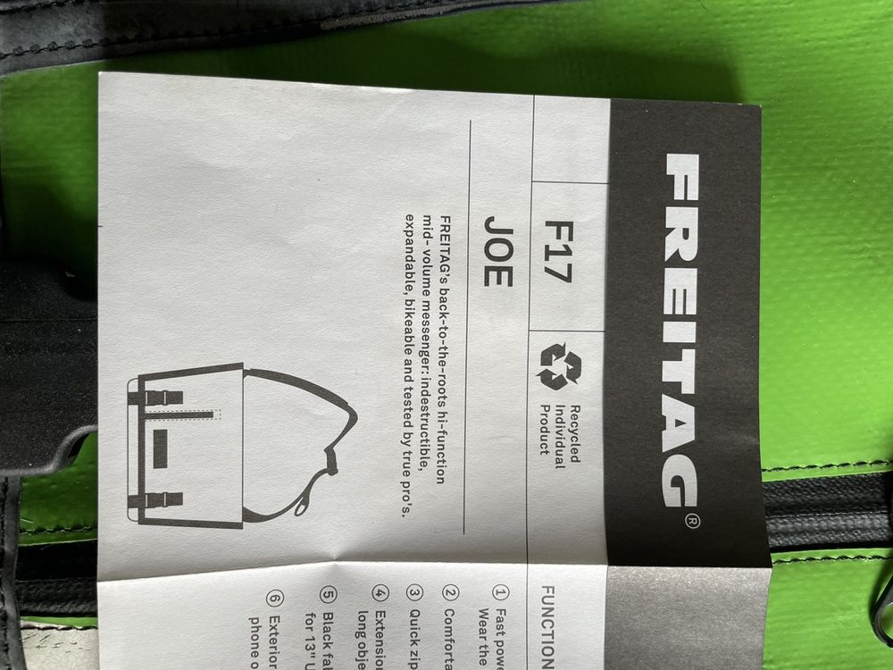 FREITAG - F17 JOE - ungetragen | Kaufen auf Ricardo