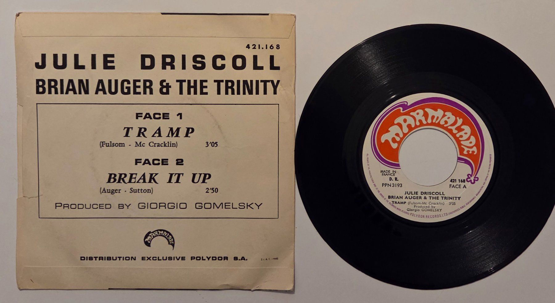 JULIE DRISCOL BRIAN AUGER AND THE TRINITY 1967 FRANCE (Gebraucht) in ...