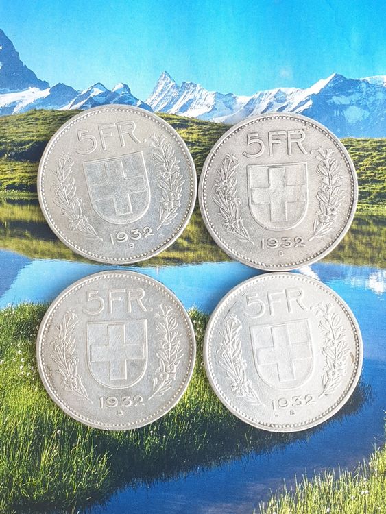 4 X 5 FRANKEN 1932 ( Argent - Silber ) (Gebraucht) in luzern für CHF 42 – mit Lieferung auf ...