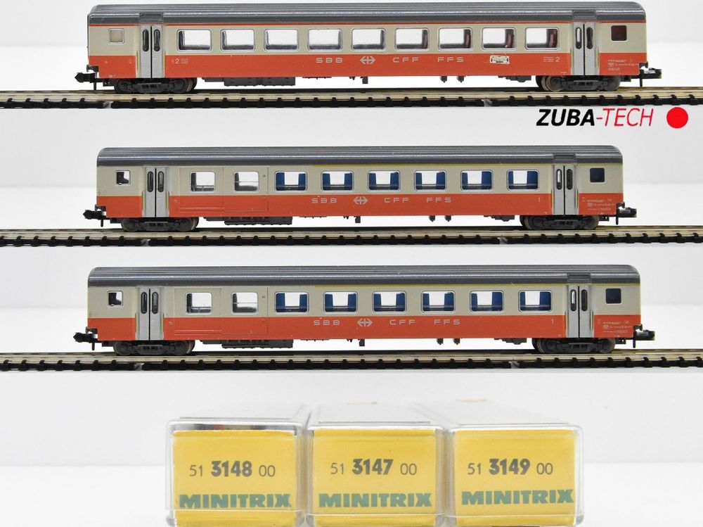 Minitrix 3x Personenwagen EW III SwissExpress SBB Spur N | Kaufen auf Ricardo