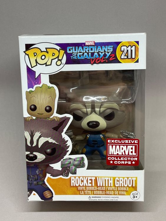 Funko Pop! Marvel Guardians of the Galaxy Rocket with Groot (Gebraucht ...