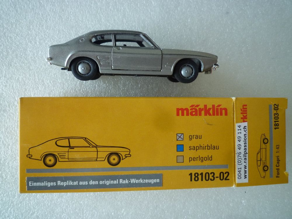Märklin 18103-02 Replikat FORD CAPRI 1/43 150 Jahre Märklin (Neu und ...