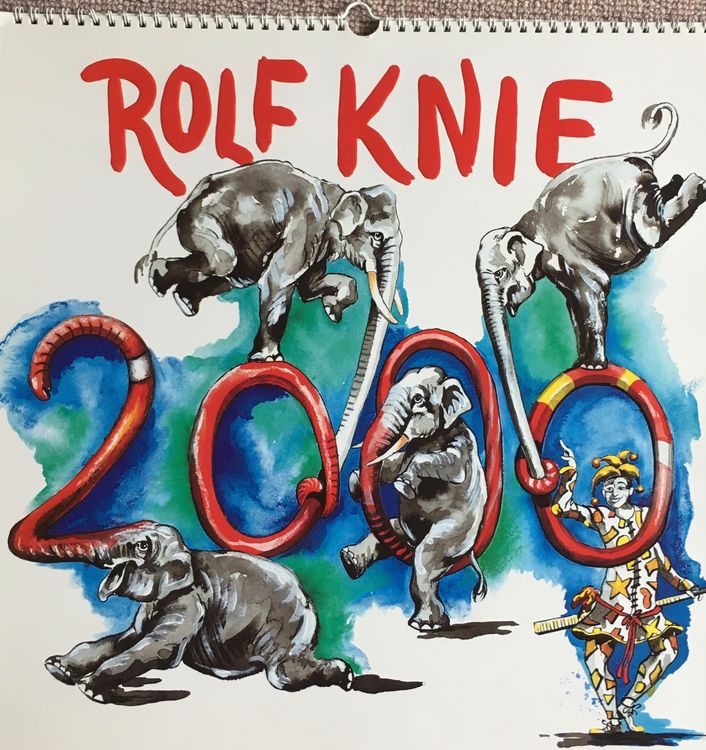 Kalender(blätter) von Rolf Knie mit Zirkusmotiven | Kaufen auf Ricardo