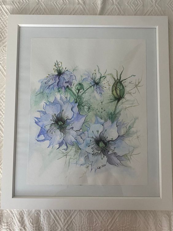 Aquarell, gerahmt, verglast | Kaufen auf Ricardo