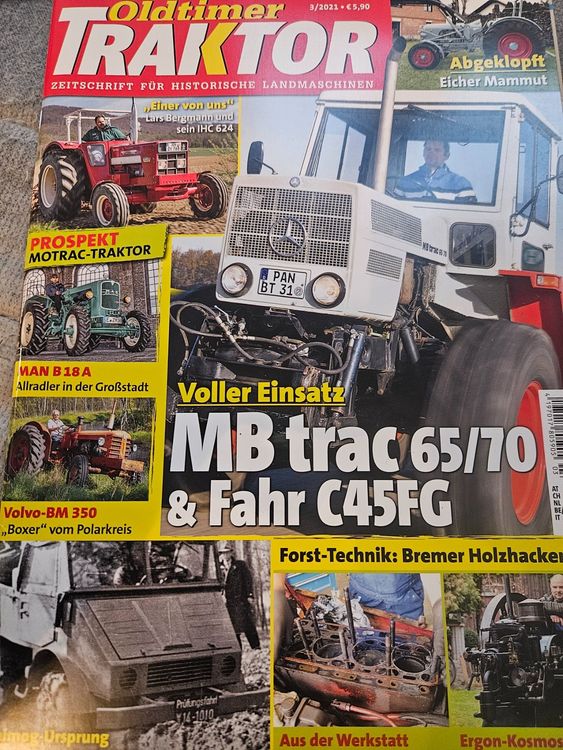 Oldtimer Traktor 3/21 MB trac IHC 624 MAN B18 A Volvo BM xx (Gebraucht ...