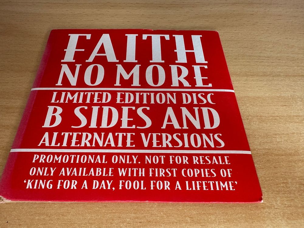Faith No More – B Sides And Alternate Versions - Promo CD (Gebraucht ...
