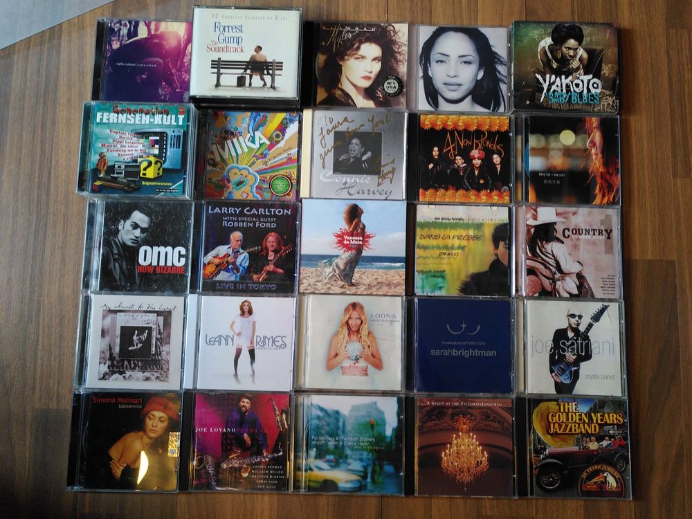 CD Sammlung (Interpreten siehe Bilder) / ca. 50 CD's (Gebraucht) in Le Landeron für CHF 6 – mit ...