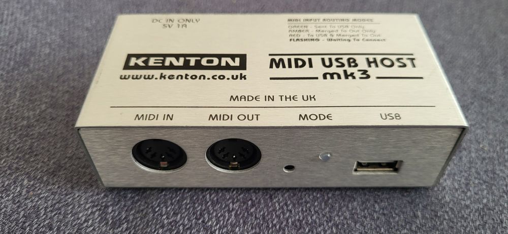 Midi Cable To Usb Kenton MIDI USB Host Mk3 - Convert USB MIDI To 5-Pin ...