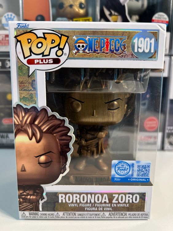 Funko POP! Animation One Piece Roronoa Zoro Bronze Statue | Kaufen auf ...