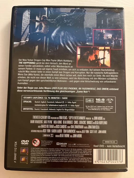Max Payne (2008) DVD 📀 (Neu (gemäss Beschreibung)) in Sierre für CHF 1.95 – mit Lieferung auf ...