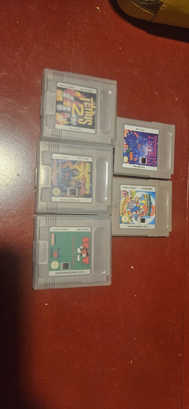 Gameboy Spiele Sammlung, 5 Klassiker! Tetris 2, Top Zustand! (Gebraucht ...