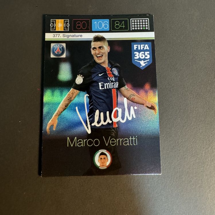 Marco Verratti Signature Card FIFA 365 (Neu und originalverpackt) in ...