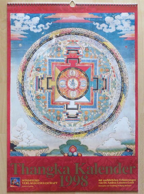 Thangka-Kalender 1998 mit 12 grossformatigen Thangka-Bildern (Gebraucht ...