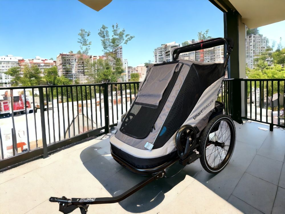 3in1 Kinderwagen Fahrradanhänger Jogger GRAU NEU (Neu und originalverpackt) in Bergdietikon für ...