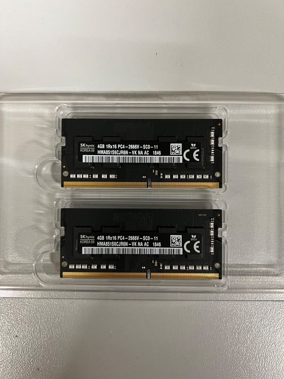 2x 4GB 1Rx16 PC4-2666V-SC0-11 RAM von einem 2018er Mac Mini | Kaufen ...