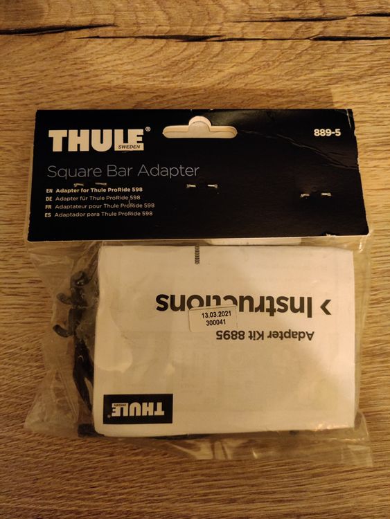Thule Square Bar Adapter für Dachträger (z.b. Velo DT) (Neu und ...