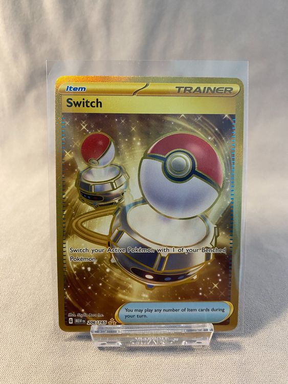 Pokémon Karte / Full Art Gold (Hyper Rare) Trainer / Switch (Neu ...