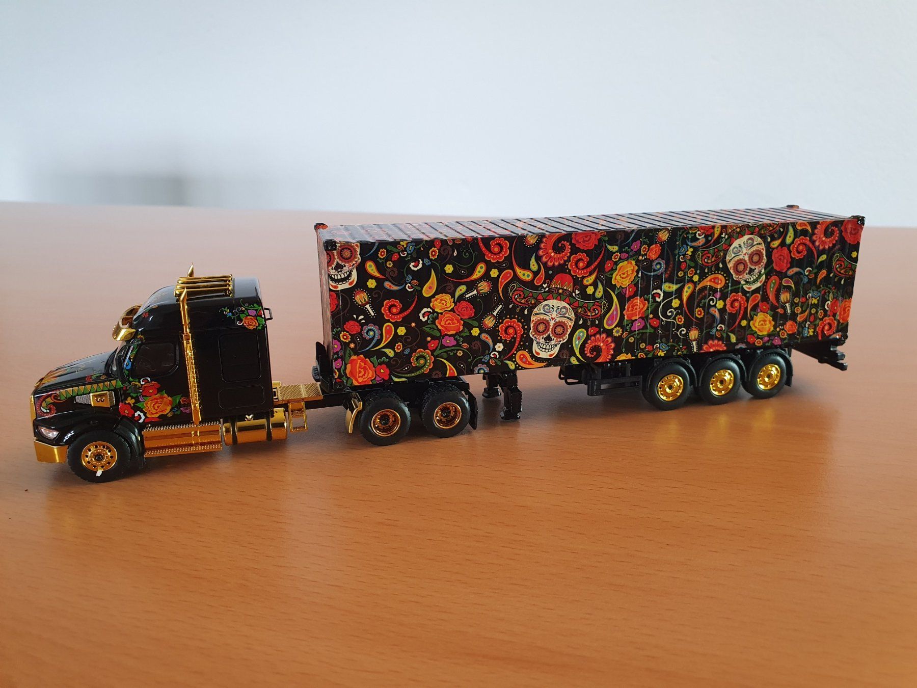 Truck Western Star, Mini GT 1:64, Dia De Los Muertos, Mexico (Neu ...