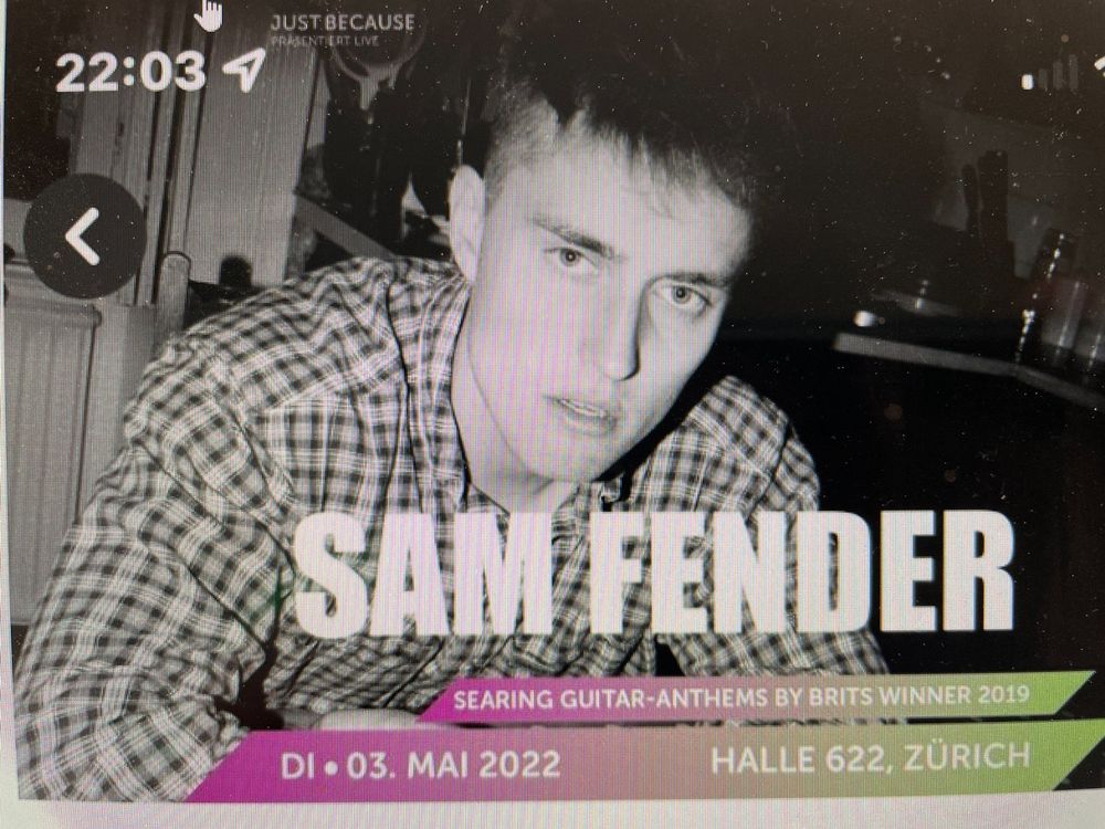 Sam Fender 2 Stehplätze Zürich Halle 622 DI 3.5.22 (Neu (gemäss ...