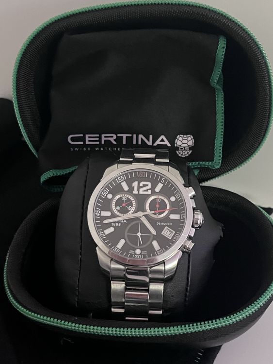 Certina DS Rookie Herrenuhr Chronograph Edelstahl Swiss Made (Gebraucht ...