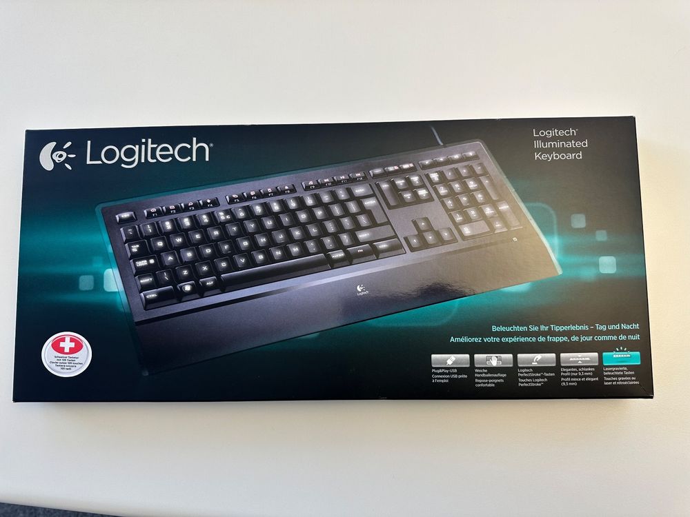 Logitech Illuminated Keyboard CH, Kabelgebunden (Neu (gemäss ...