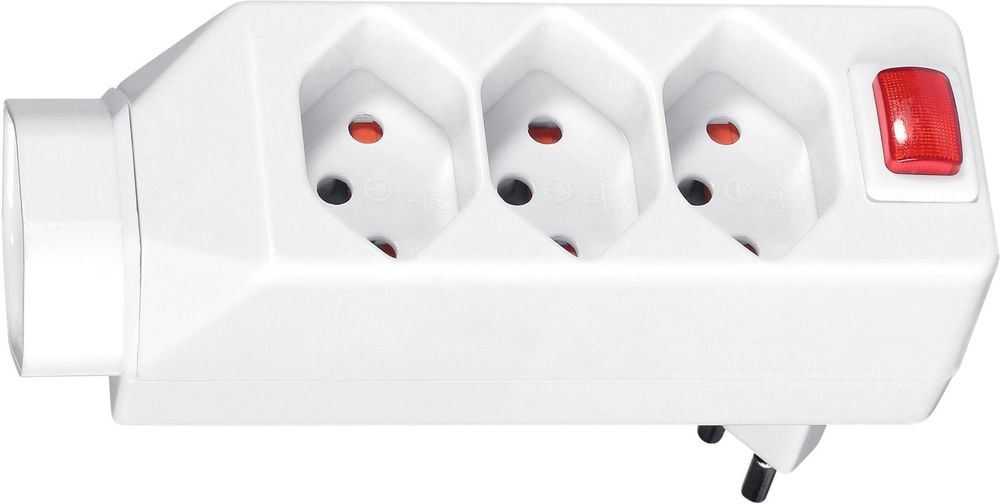 Mehrfachstecker 4x Weiss mit Schalter und Kinderschutz (NEU) (Neu und ...