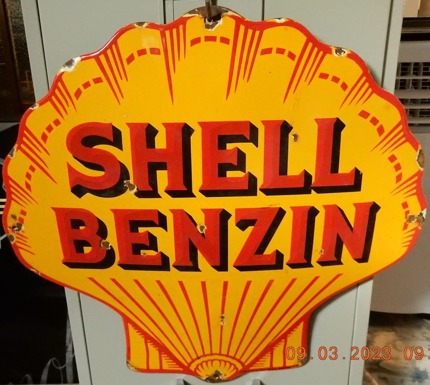 SHELL Emailschild Schell-Muschel | Kaufen auf Ricardo