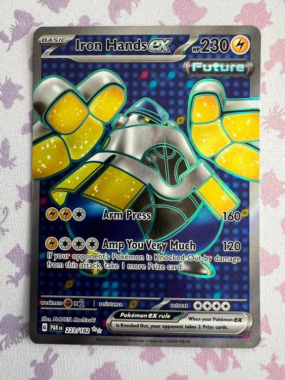 🇬🇧 Iron Hands EX | Pokemon Paradox Rift | PAR 223/182 (EN) (Neu (gemäss ...