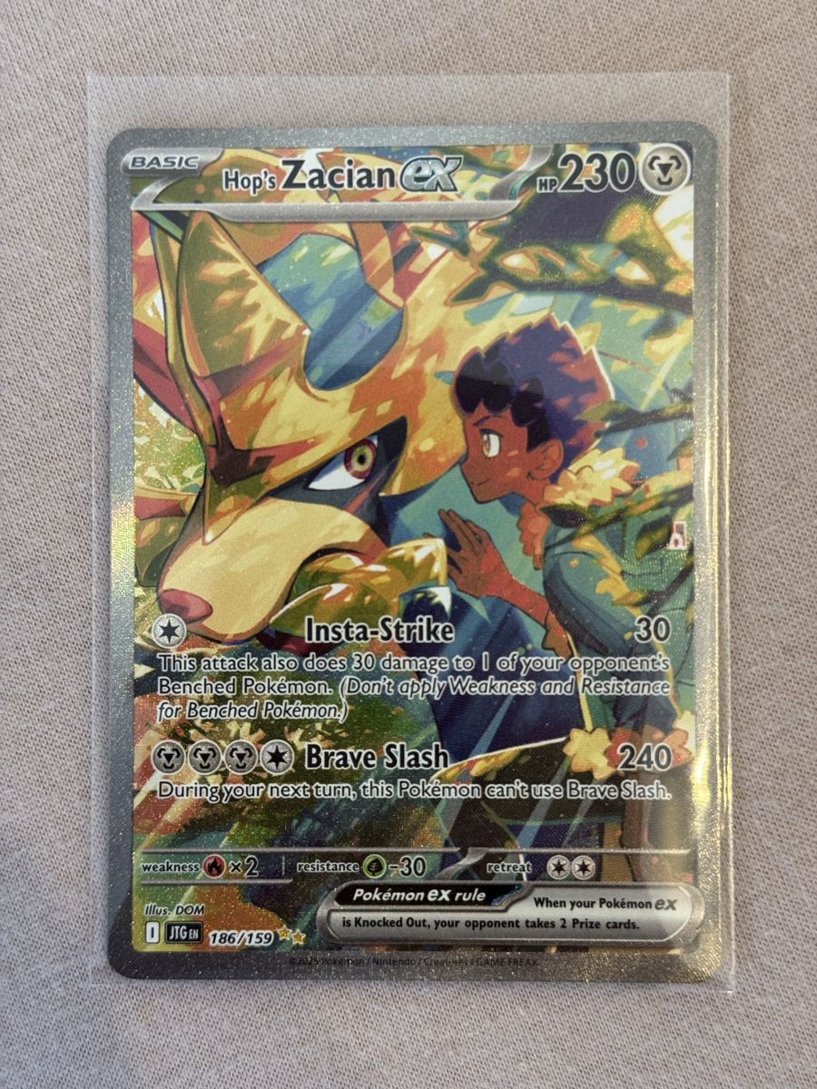 Pokémon Hop's Zacian ex 186/159 Journey Together (Neu (gemäss ...
