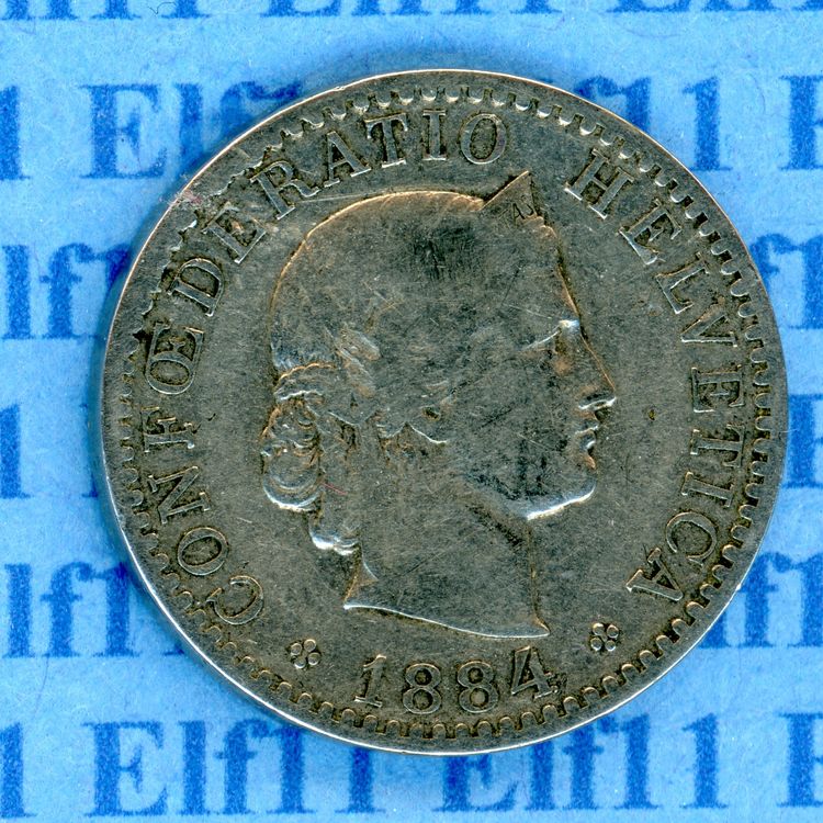 CHF___0.20 1884 s 20 Rappen (Gebraucht) in Widnau für CHF 2 – mit Lieferung auf Ricardo kaufen