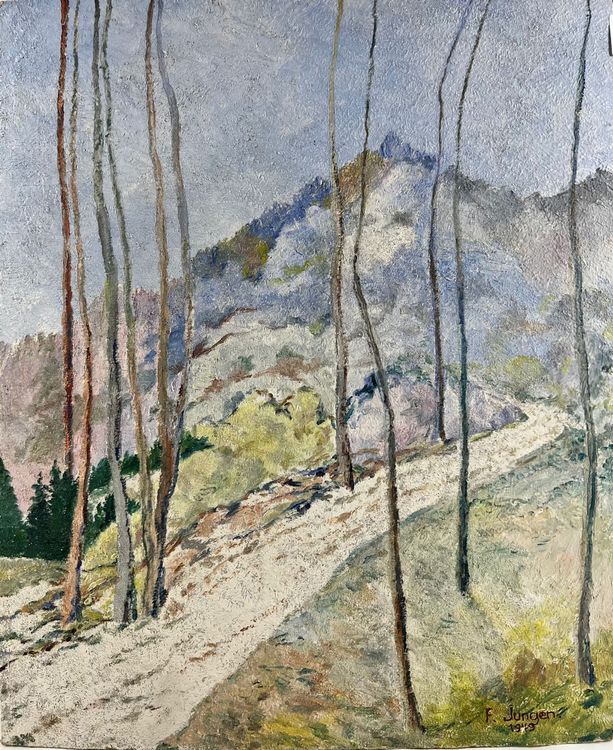 Landschaft Gemälde signiert. | Kaufen auf Ricardo