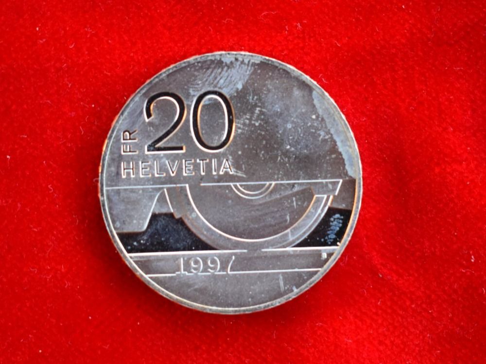 1 x 20 Franken Silbermünze Schweizer Bahnen 1997 (Neu (gemäss Beschreibung)) in Bettingen für ...