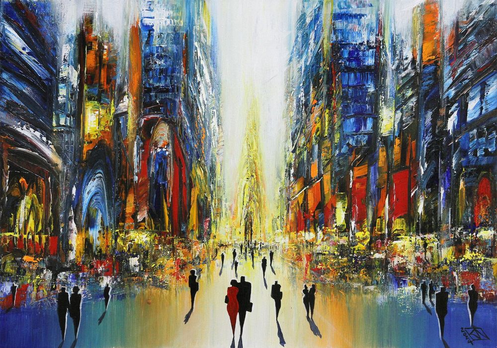 Gemälde SHANGHAI DREAMING IV Kunst Bilder Malerei, K. Namazi (Neu und originalverpackt) in ...