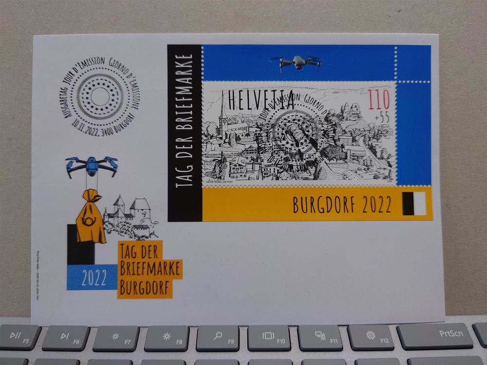 FDC Sonderblock Tag der Briefmarke Burgdorf 2022 (Gebraucht) in ...