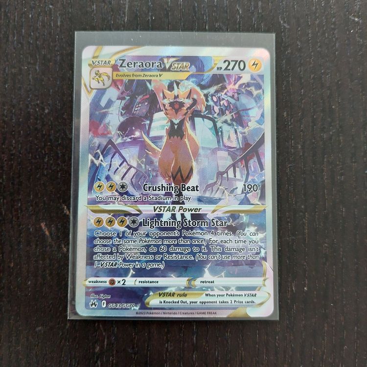 Zeraora VSTAR (CRZ GG43) eng Crown Zenith Pokemon (Gebraucht) in Rickenbach-Sulz für CHF 15 ...