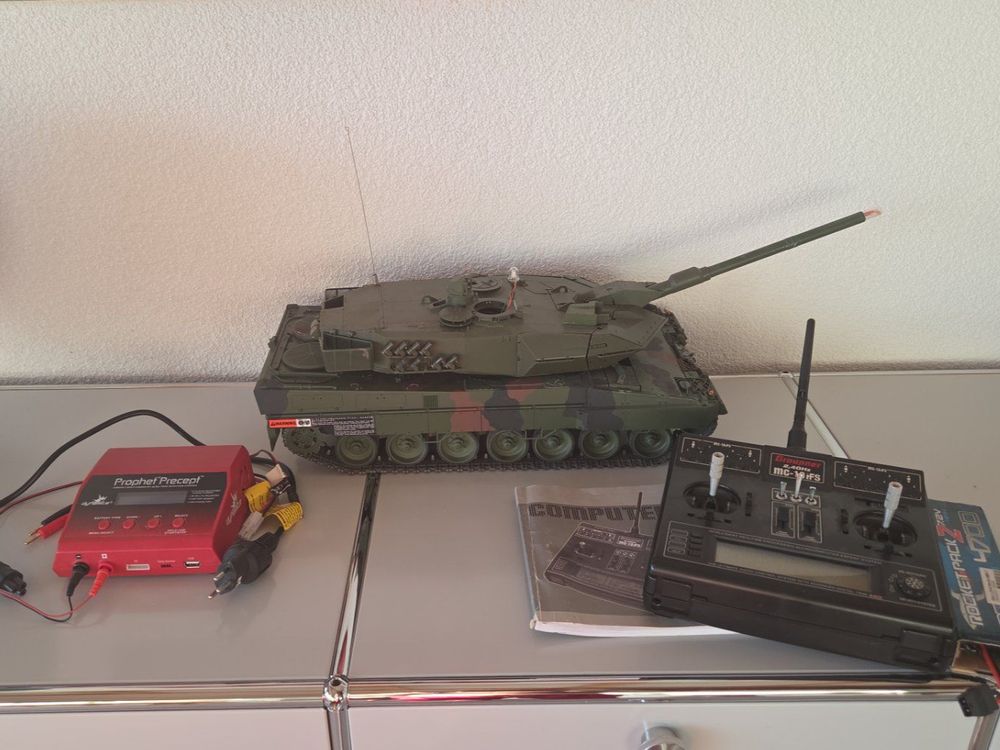 RC Panzer Leopard 2A6, Graupner MC-19, Top Zustand (Gebraucht) in ...