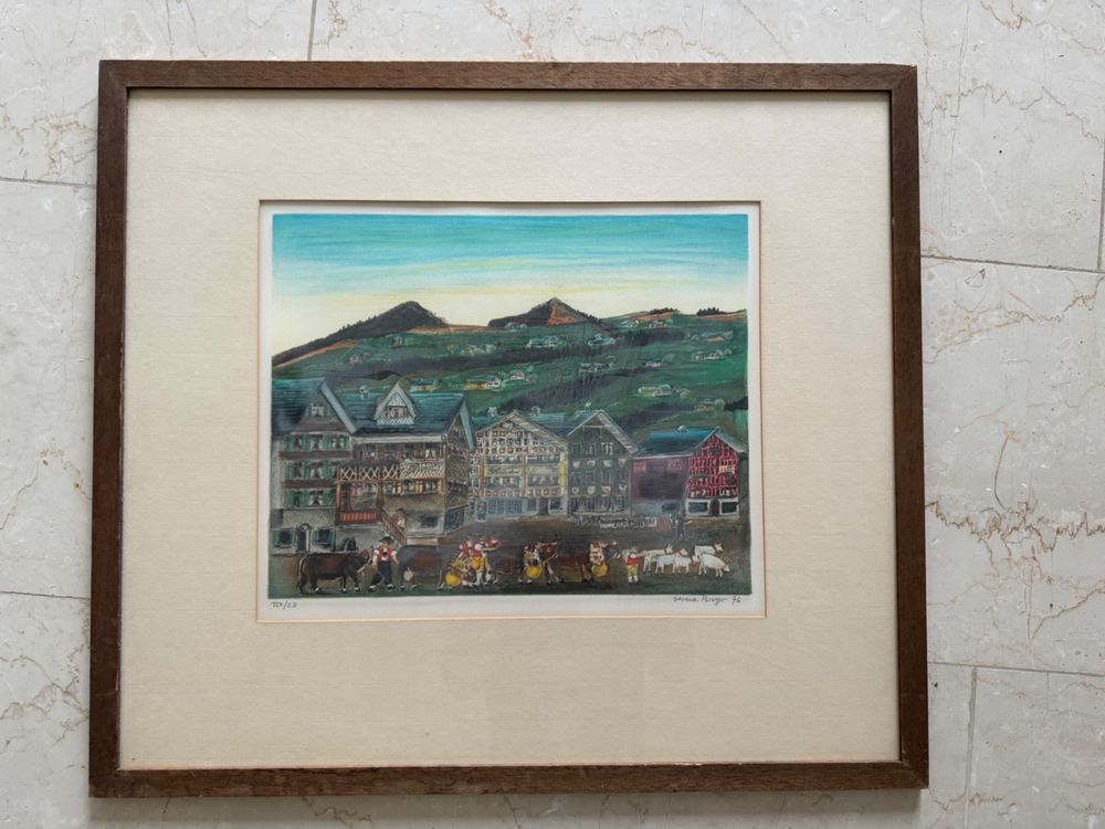 4 Farblithografien Verena Broger (Gebraucht) in Thalwil für CHF 200 – nur Abholung auf Ricardo ...