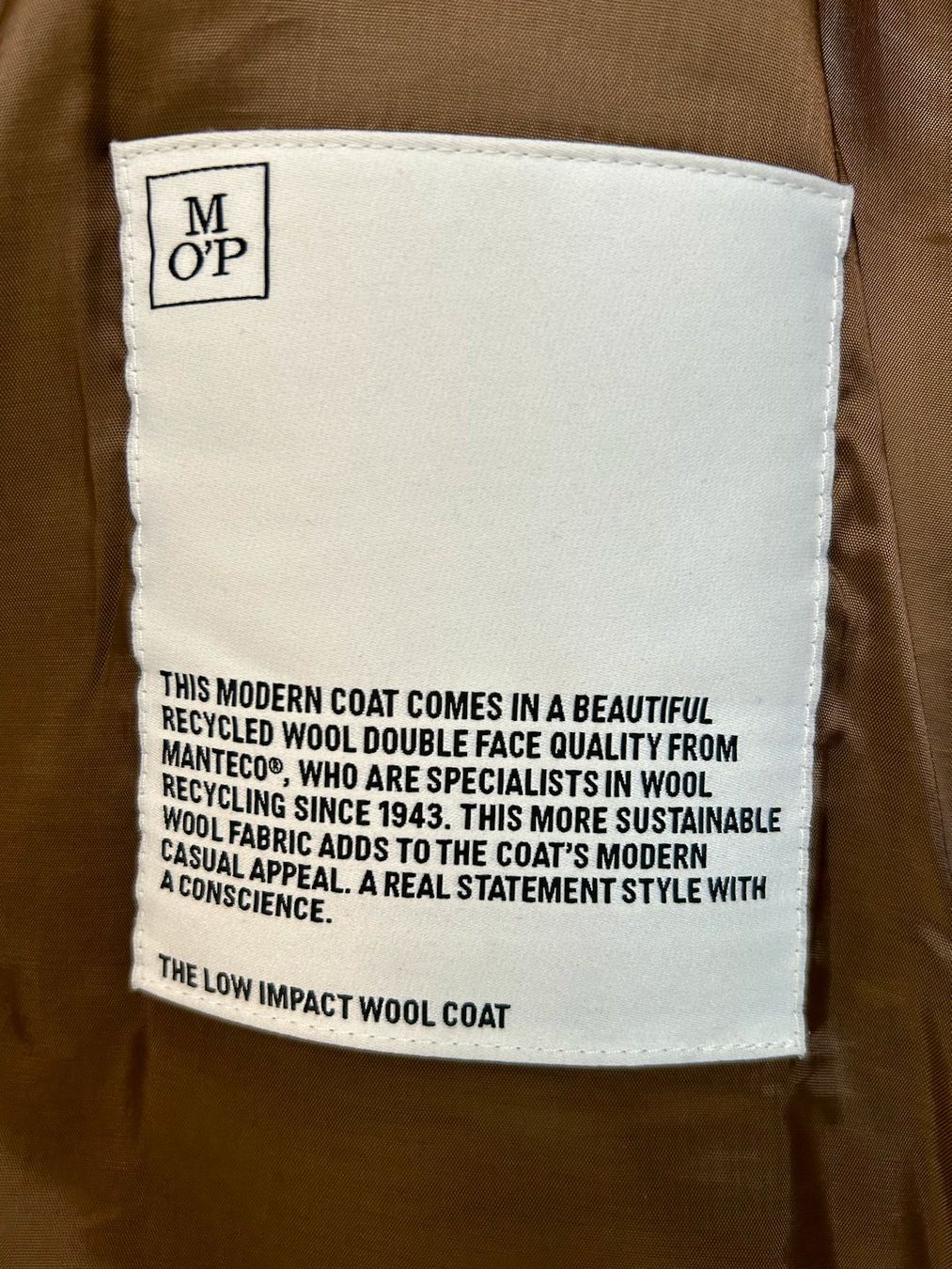 Marc O’Polo Wollmantel 🤎 Low Impact Wool – Gr. M (D'occasion) à St ...