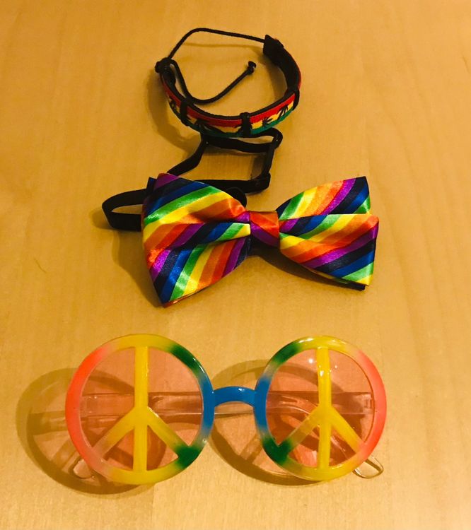 Bob Marley Outfit: Kappe mit Dreadlocks Armband, Brille (Gebraucht) in ...