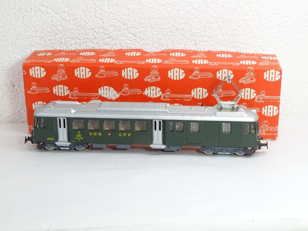 Hag 150 Triebwagen, RBe4/4, SBB, 1408, Grün, H0,WS/AC,OVP (Gebraucht) in Wohlen für CHF 132 ...