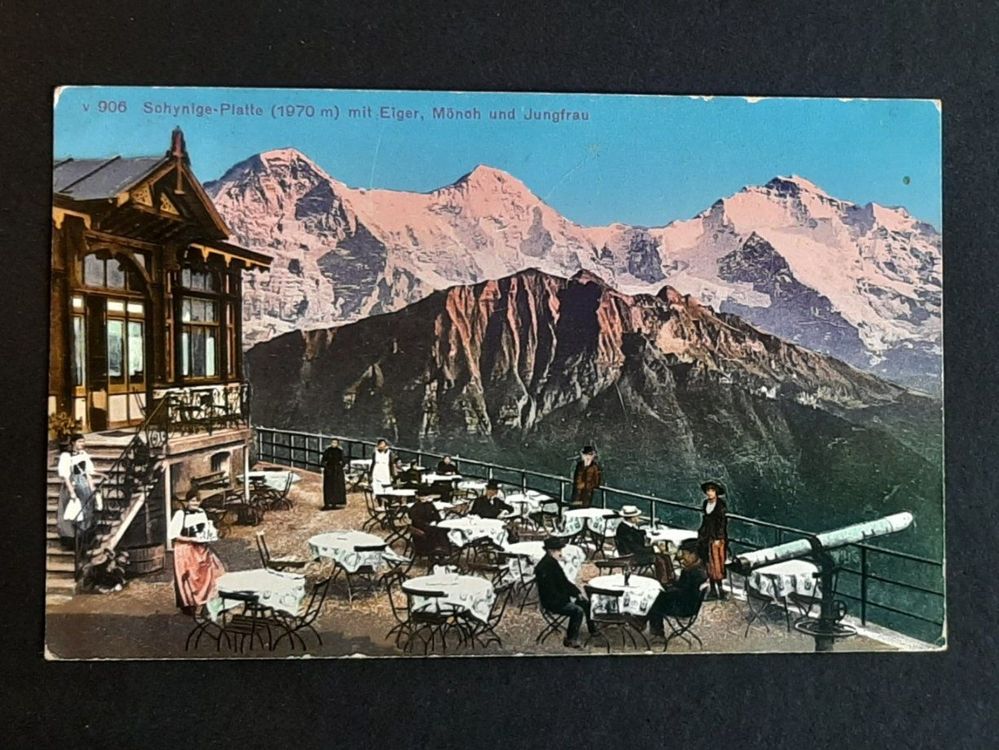 Schynige-Platte mit Eiger, Mönch und Jungfrau 1923 (Gebraucht) in Herzogenbuchsee für CHF 2 ...
