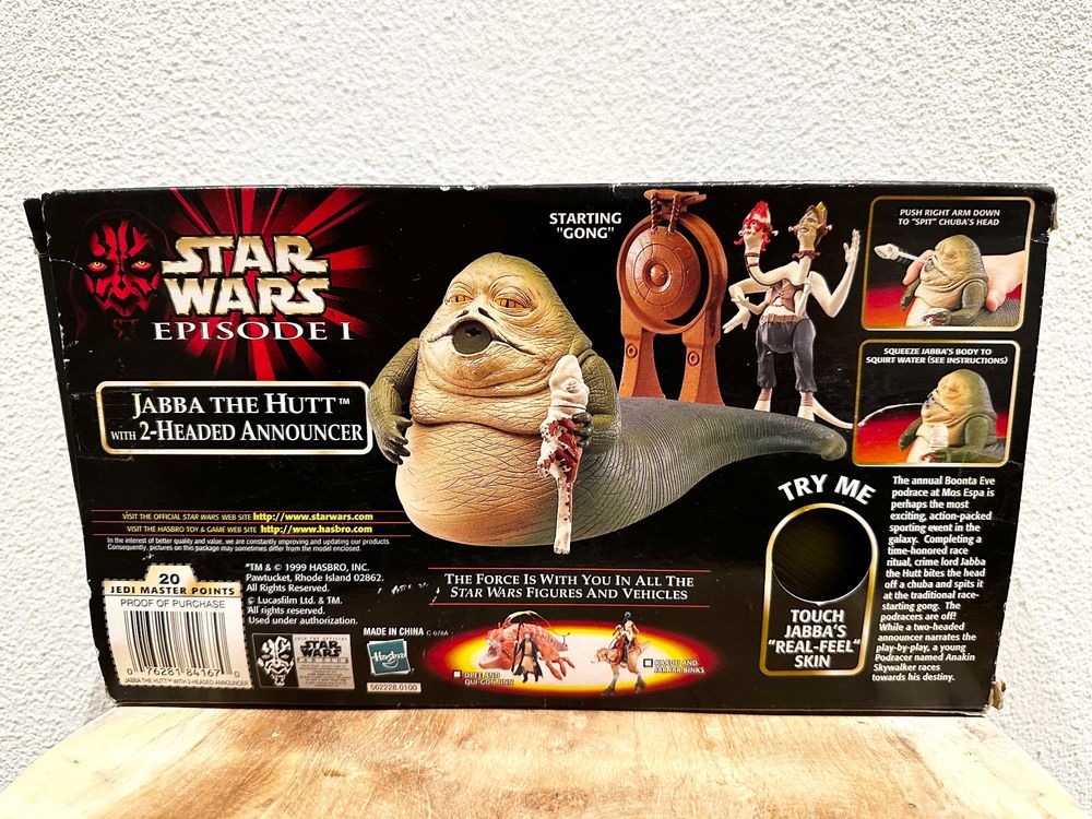 STAR WARS EPISODE 1 JABBA THE HUTT HASBRO Neu 1999 vintage (Gebraucht ...