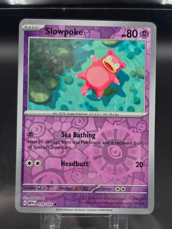 Slowpoke [Reverse Holo] #79 MEW 151 NM / 🇬🇧 (D'occasion) à COINTRIN ...