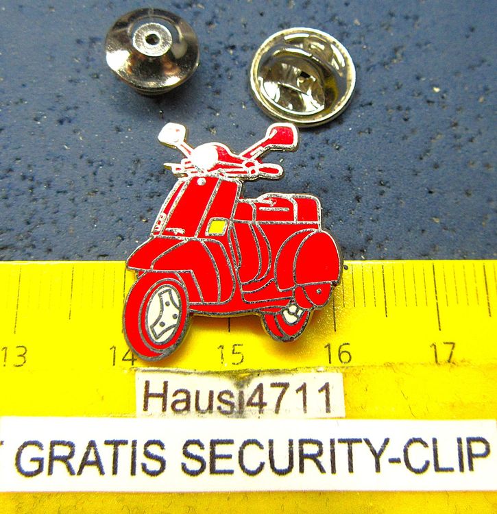 MOTORROLLER ROT VESPA?LAMBRETT? PIAGGIO? MIT SECURITY-CLIP (Gebraucht ...