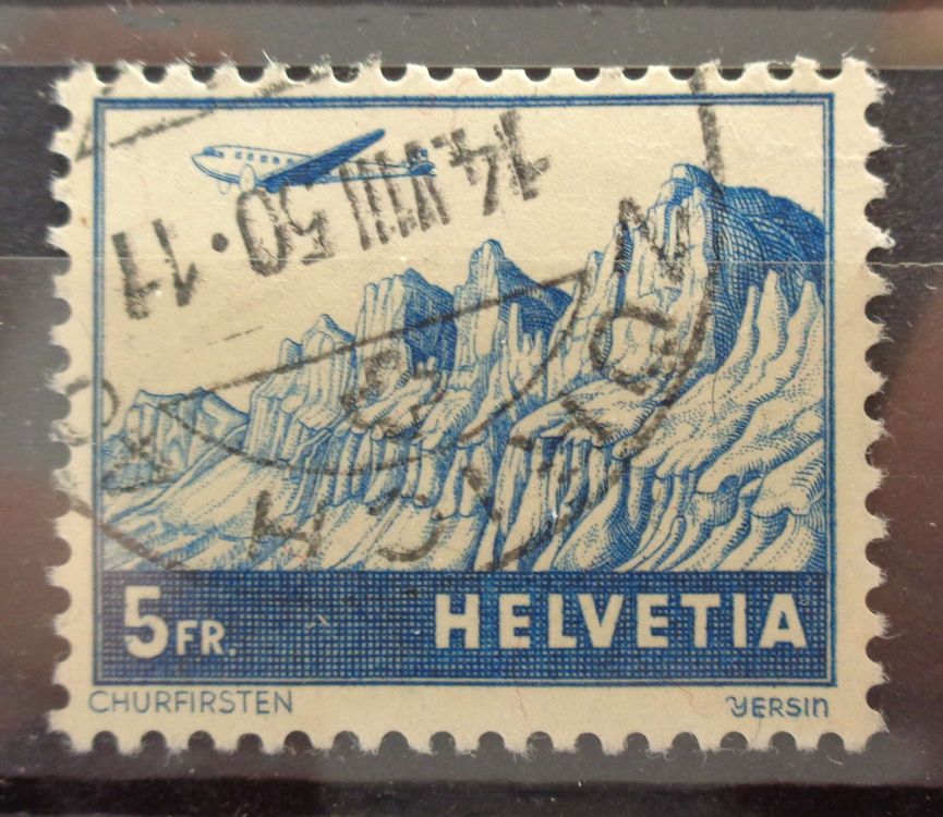 SWITZERLAND 1941: Flugpostmarke 5 Fr., O Zürich 40 | Kaufen auf Ricardo